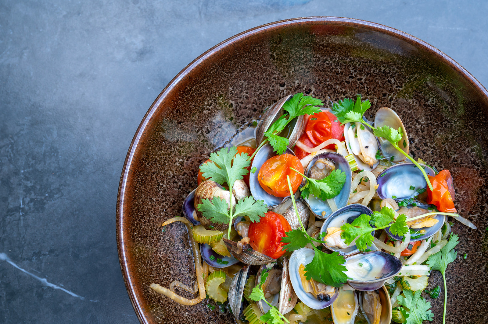 Vongole met witte selder, koolrabi en tomaat - Diabeteslifestylecoach